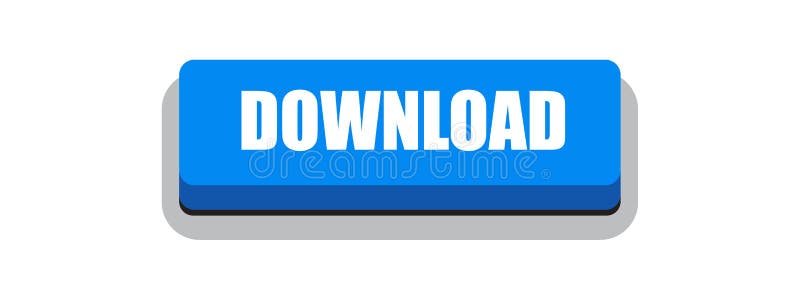 Download button blue stock illustration. Illustration of online - 121183236