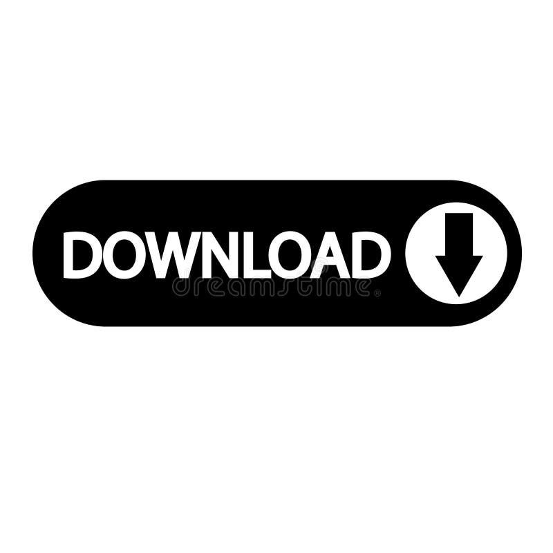 Download Button Icon on White Background. Install Symbol. Download Sign ...