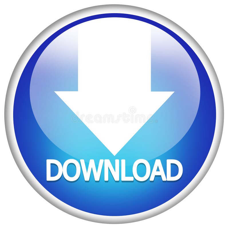 Download Button. Illustration, Data Blue Icon Stock Image ...