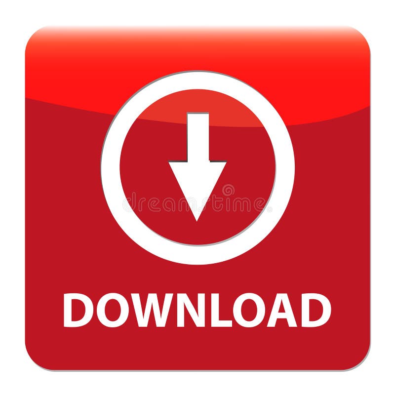 Download icon or button stock vector. Illustration of round - 6718537