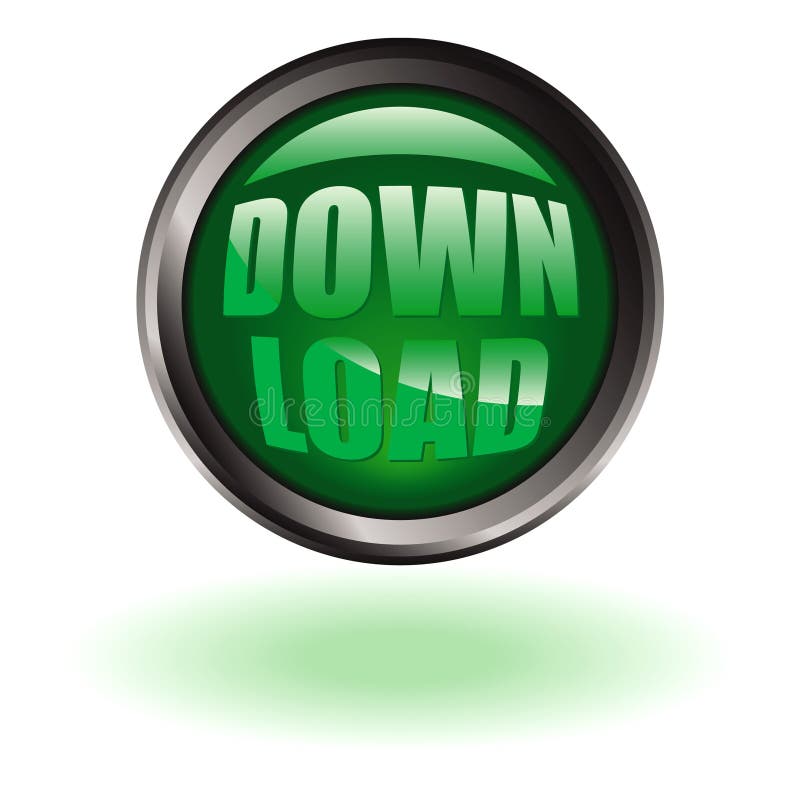 Download button stock vector. Illustration of button, business - 5834826