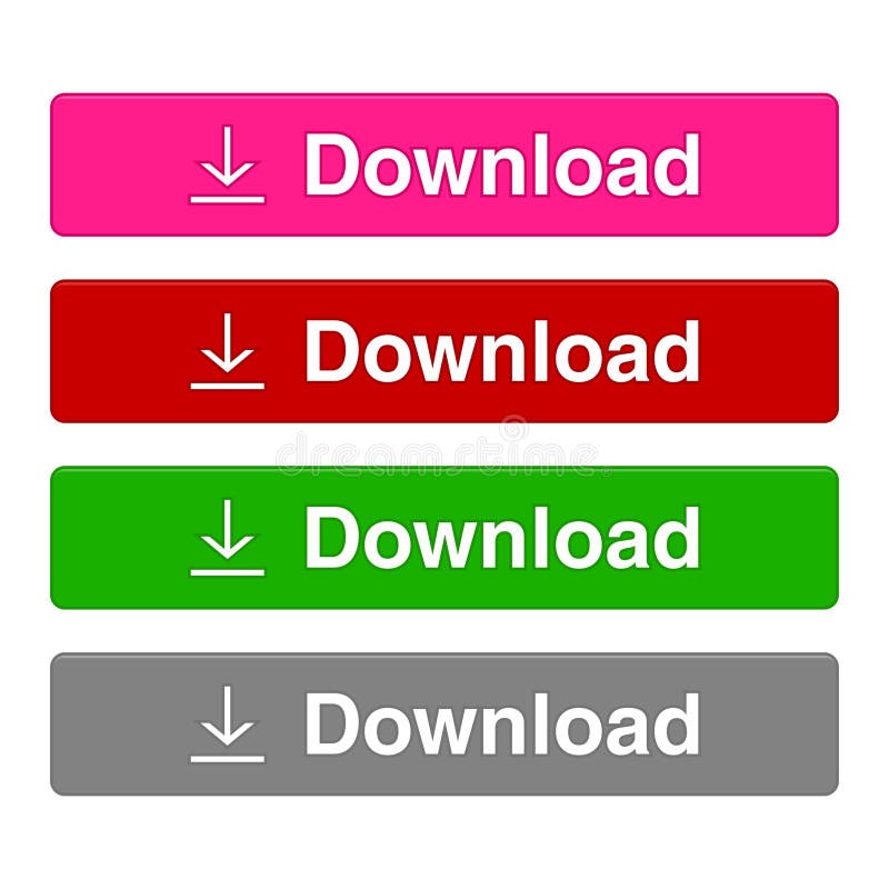 Download Button Set for Website Design. Vector EPS Format. Stock Vector ...