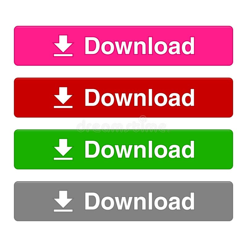 Download Button Set for Website Design. Vector EPS Format. Stock Vector ...