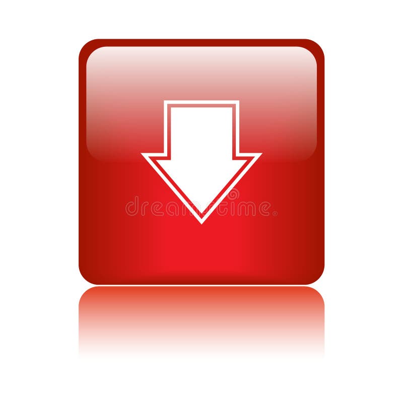 Download button black stock illustration. Illustration of arrow - 121183510