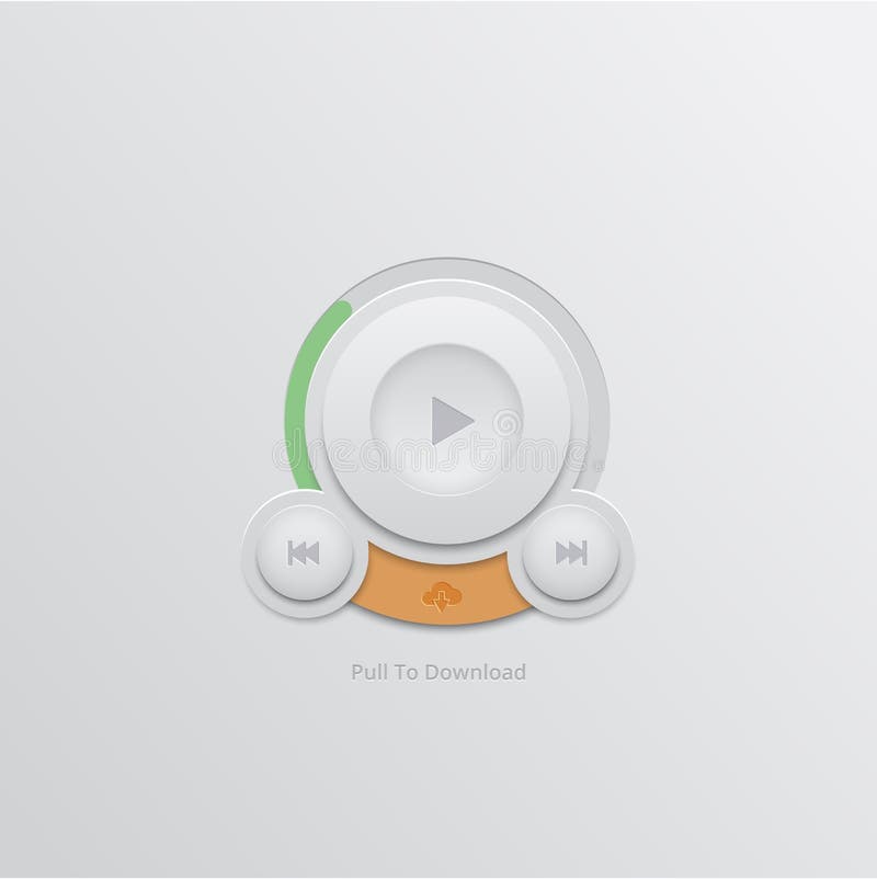 Download Button for UI, Vector Stock Vector - Illustration of ...