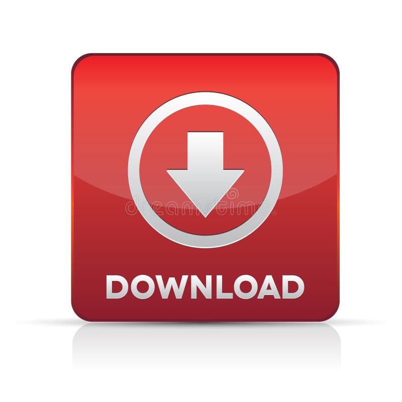 Download Button Web Design Element. Stock Vector - Illustration of ...