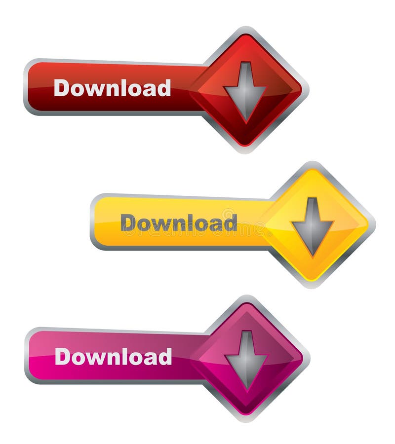 Download buttons - vector stock vector. Illustration of buttons - 12804608