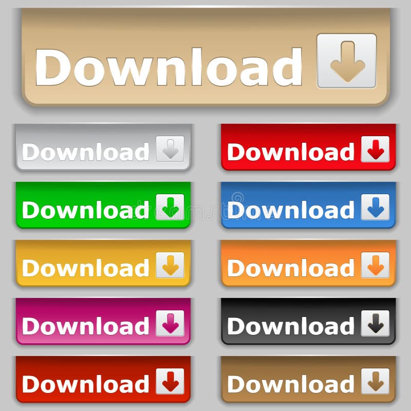 Download Buttons stock vector. Illustration of graphic - 22938978