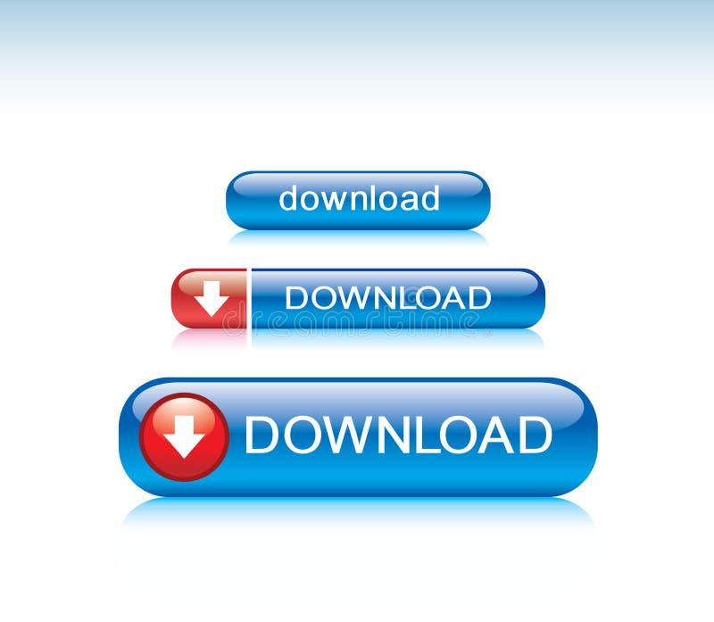 Download Buttons in Different Colors for Use on the Website Stock ...