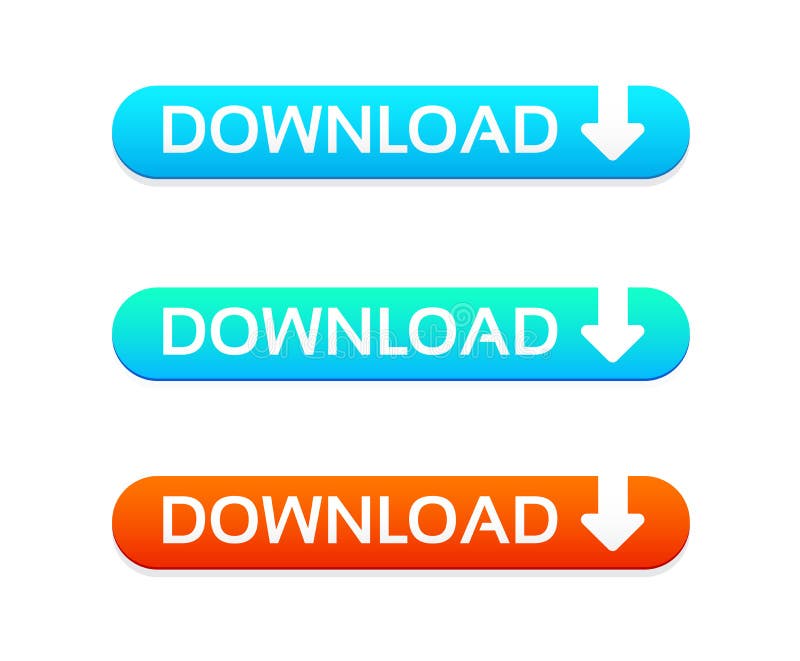 Set of download buttons stock vector. Illustration of modern - 102417353