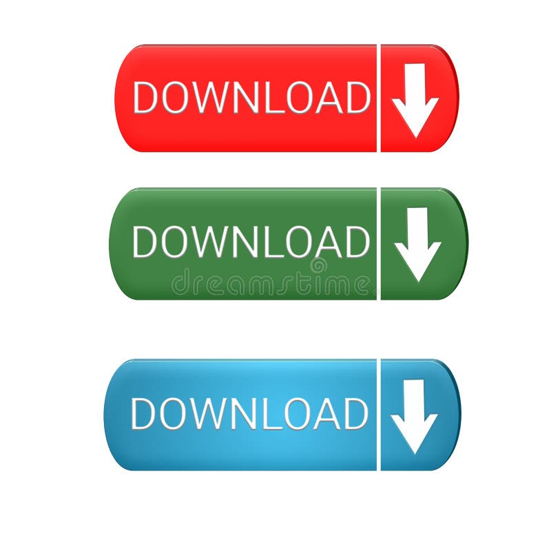 Download Buttons for Web Icon Various Color White Background Stock ...