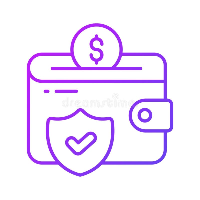 Download this Carefully Designed Icon of Wallet Security, Financial ...