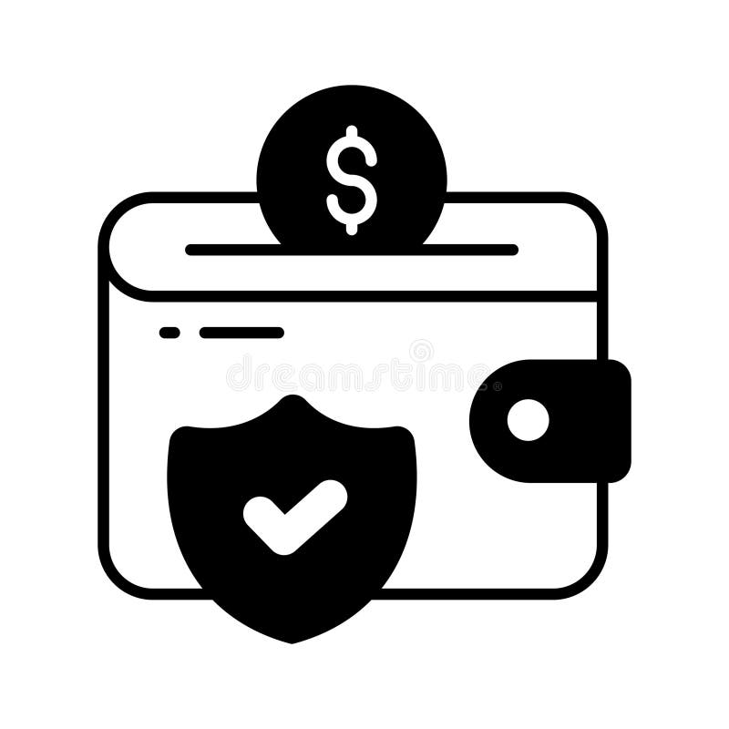 Download this Carefully Designed Icon of Wallet Security, Financial ...