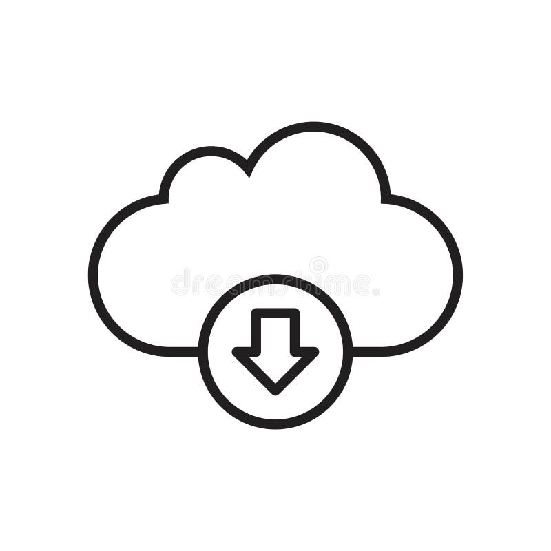 Download Cloud Icon Template Black Color Editable. Download Cloud Icon ...
