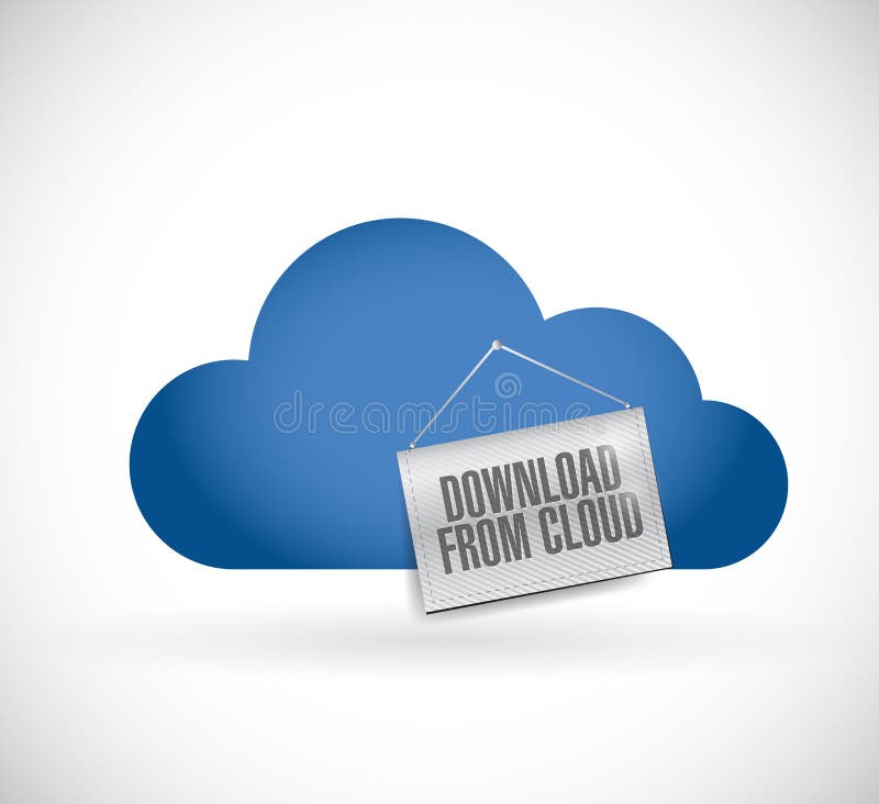 Download from Cloud Sign Illustration Design Stock Illustration ...