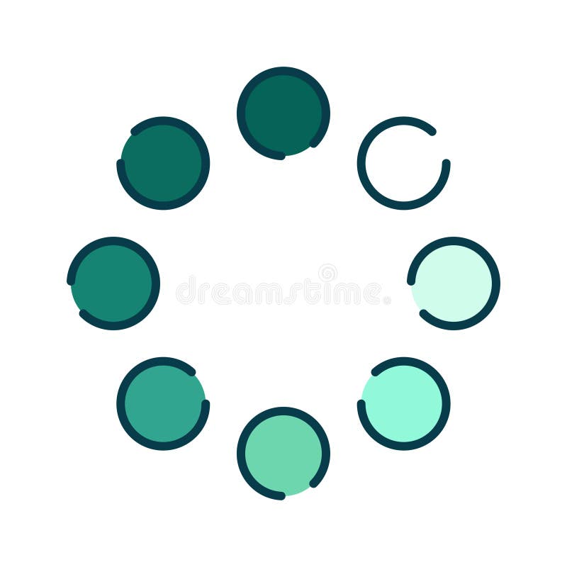 Download Color Line Icons Set. Loading Signs. Vector Illustration For ...