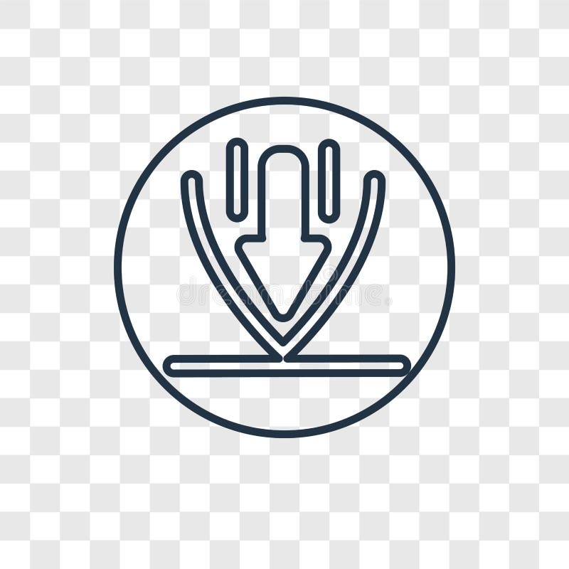 Download Concept Vector Linear Icon Isolated on Transparent Back Stock ...