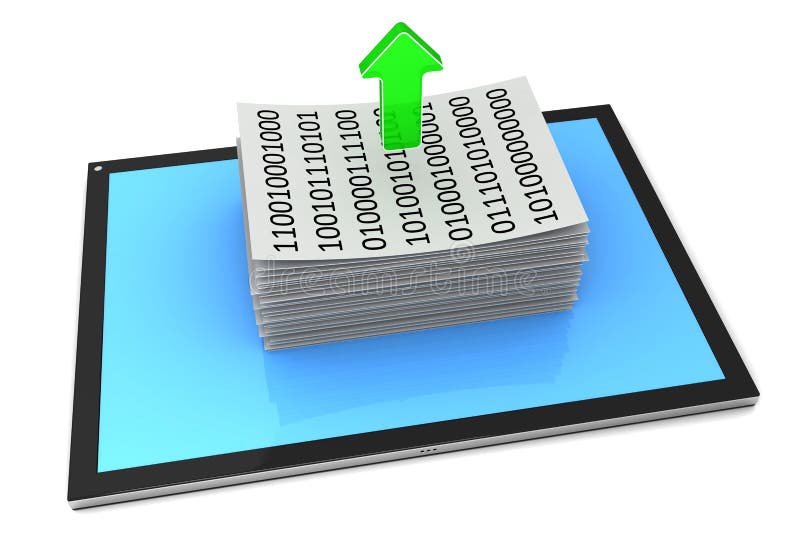 Download Data Vector Folder Icon. Folder with Download Arrow Stock ...