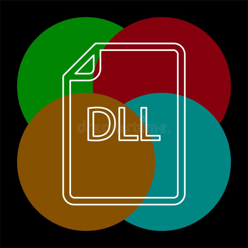 Download DLL Document Icon - Vector File Format Stock Vector ...