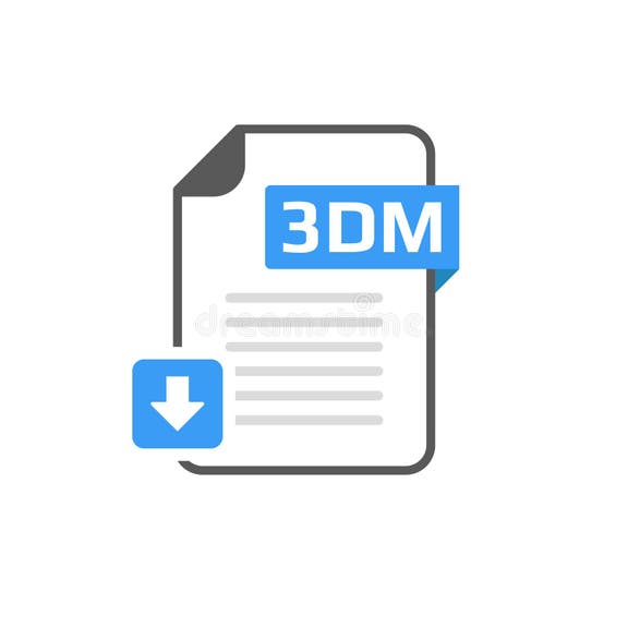 Download 3DM File Format, Extension Icon Stock Illustration ...