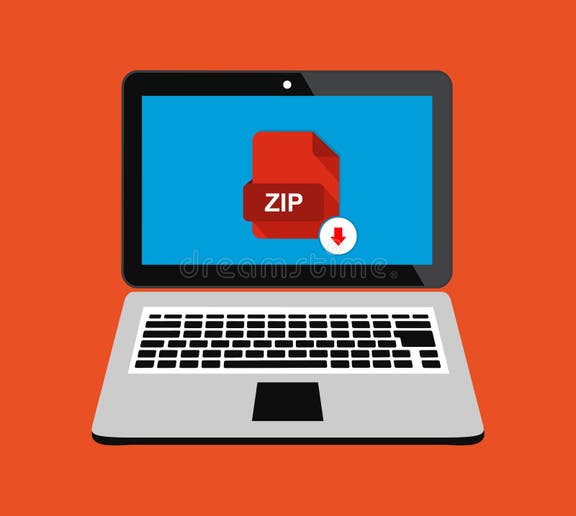 Download Document File Zip Sheet Button Computer Laptop Pc. Downloading ...
