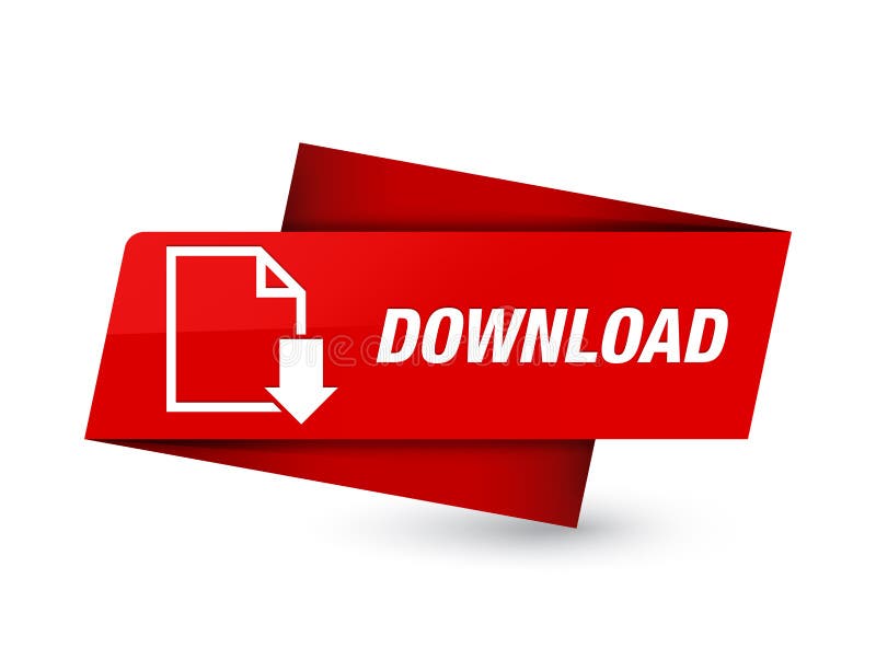 Download (document Icon) Premium Red Tag Sign Stock Illustration ...