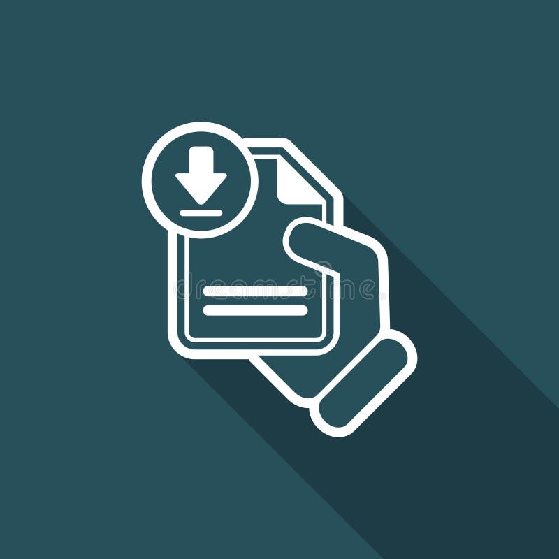 Download document link stock vector. Illustration of icon - 118516702