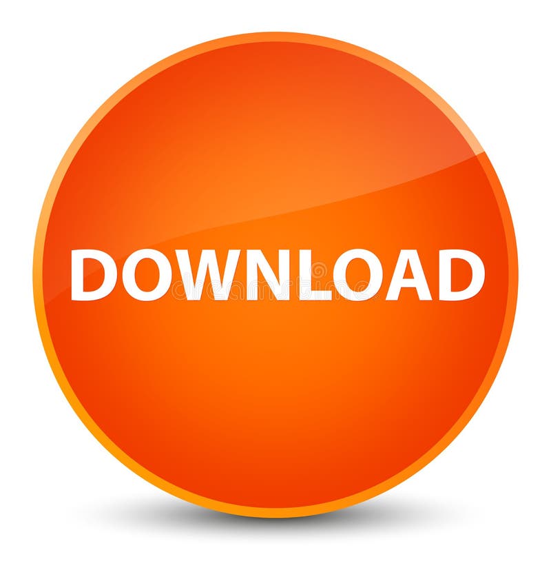 Download Elegant Orange Round Button Stock Illustration - Illustration ...