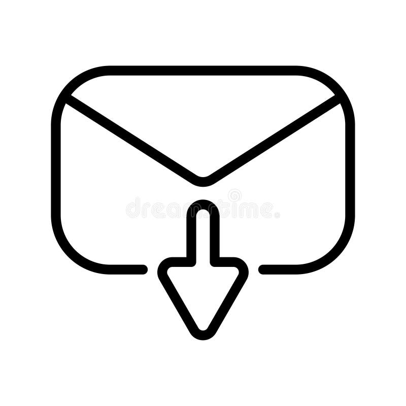 Download email icon stock vector. Illustration of vector - 224440183