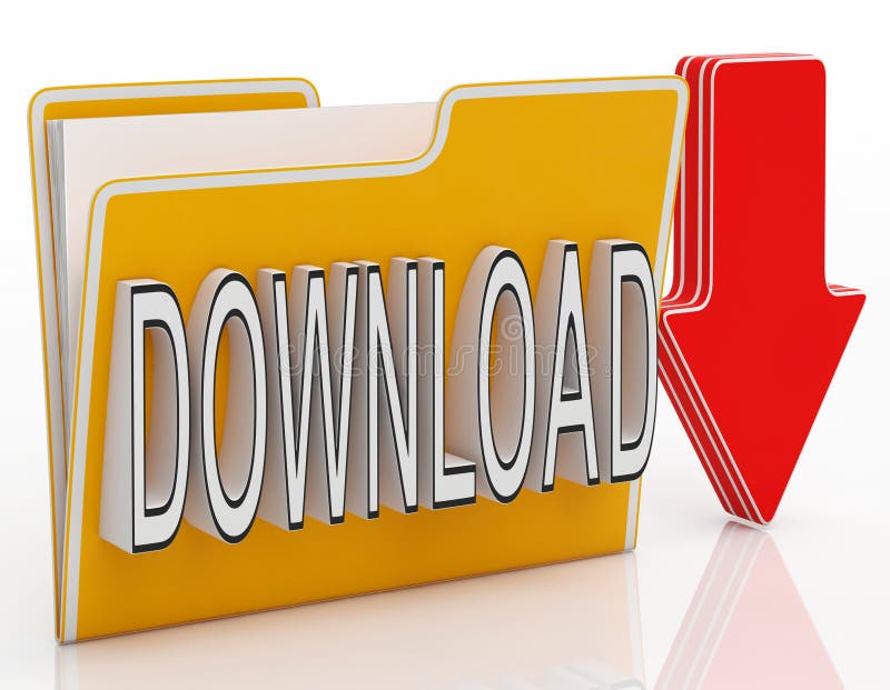 Download File Shows Downloading Software Stock Illustration ...