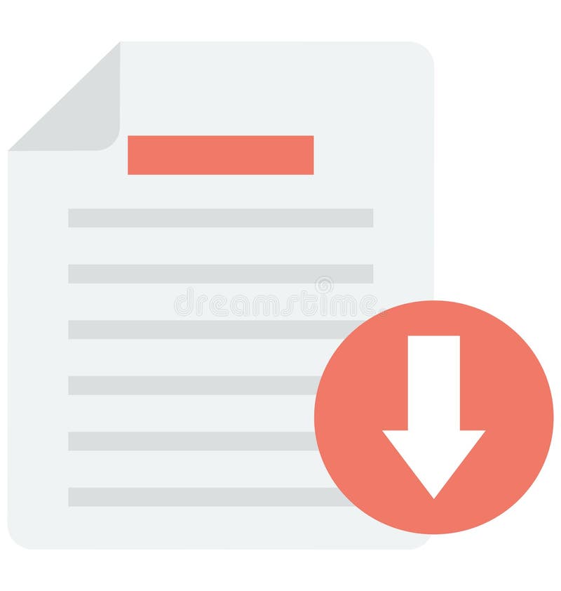 Download File Vector Icon that Can Be Easily Edit or Modified Stock ...