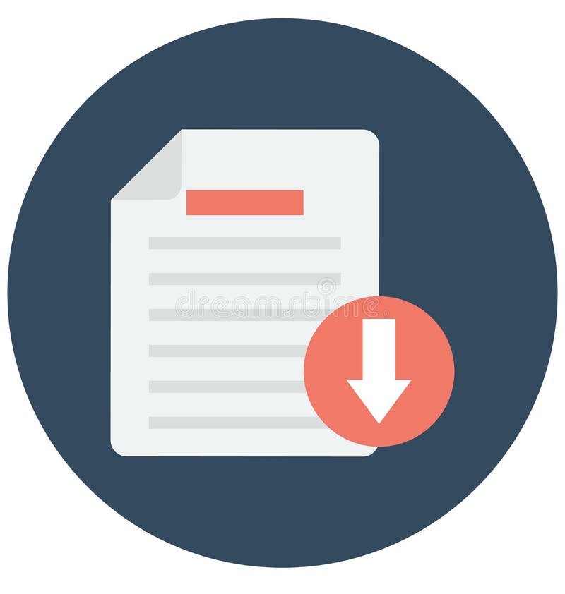 Download File Vector Icon that Can Be Easily Edit or Modified Stock ...