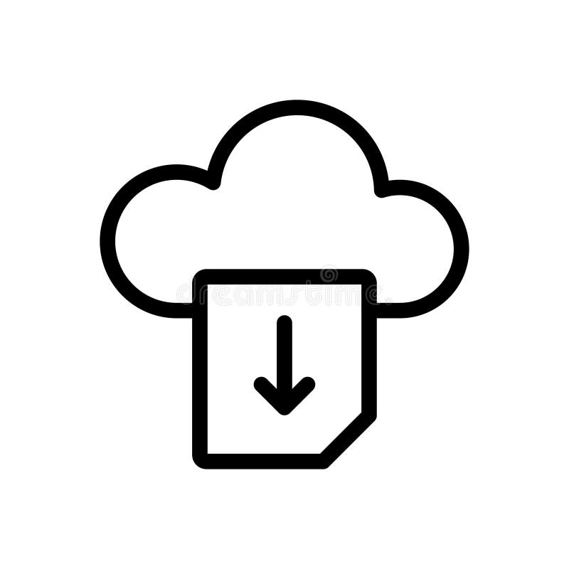 Download file stock vector. Illustration of icon, internet - 216655696