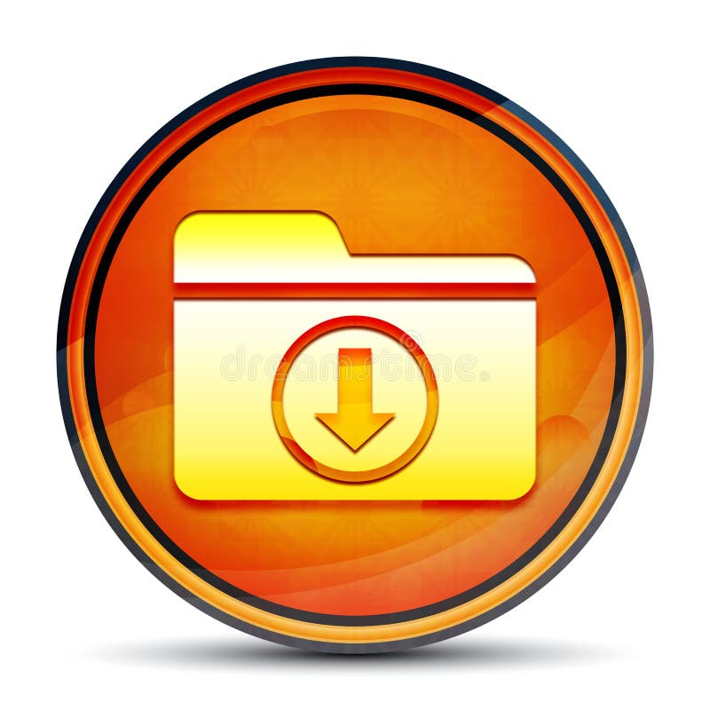 Download Files Icon Elegant Green Round Button Vector Illustration ...