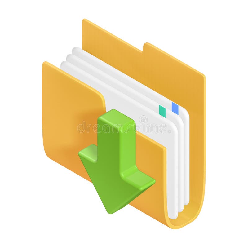 Download Folder Icon with Clipping Path, 3d Rendering Stock ... Download Folder Icon with Clipping Path, 3d Rendering Stock ...
