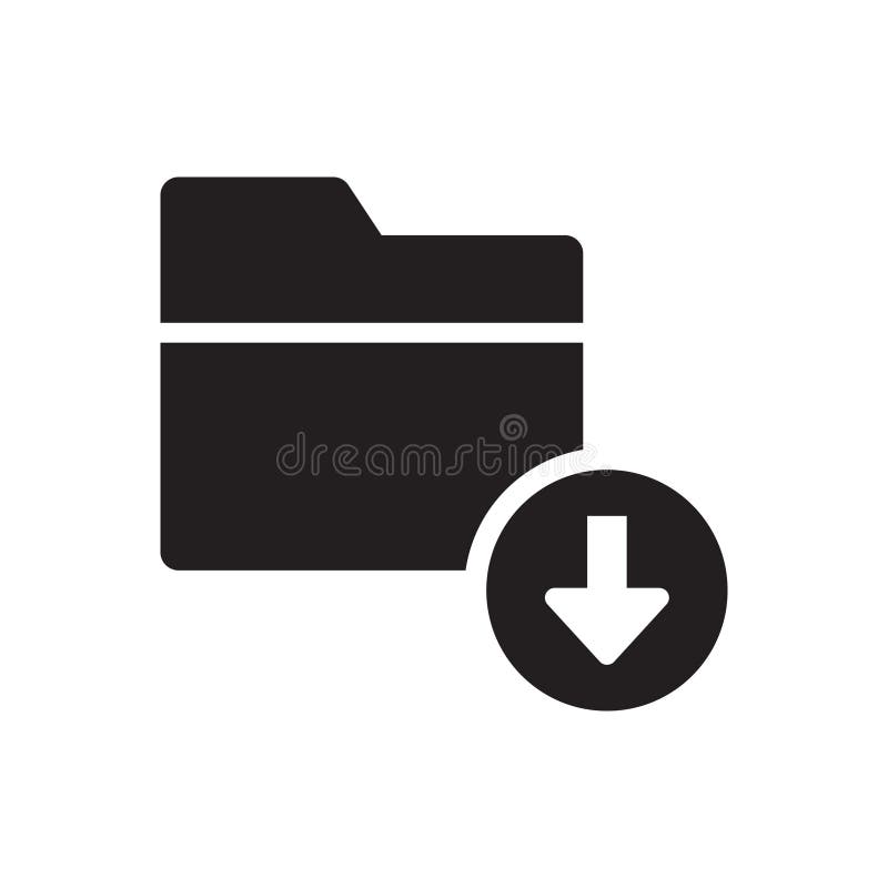 Download Folder Icon stock vector. Illustration of icon - 361063720