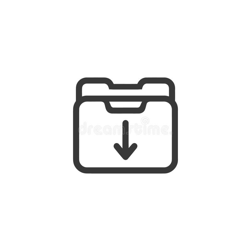 Downloading Files Icon: Simple Data Transfer Graphic Stock Vector ...