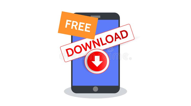 Download Free Document Icon Smartphone, File Button. Flat Vector Data ...