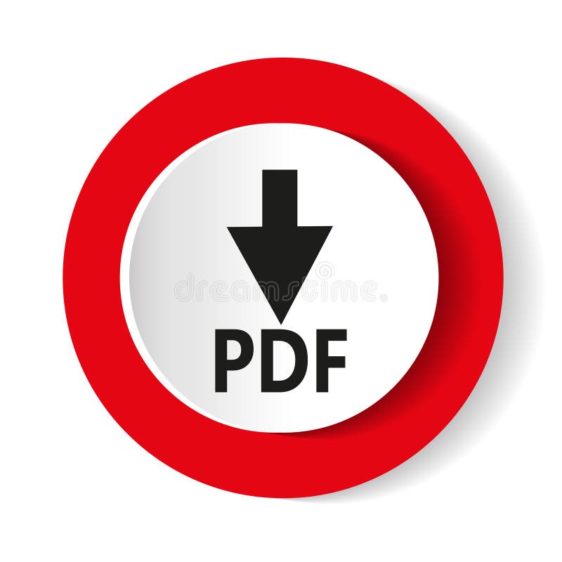 Download Glossy Red Round Button. Vector Illustration. Stock Vector ...