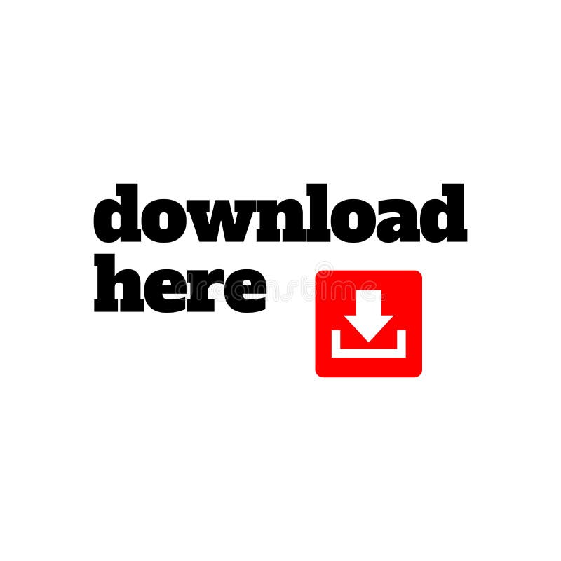 Download Here Button Stylist Text Rounded Rectangular Shape with ...