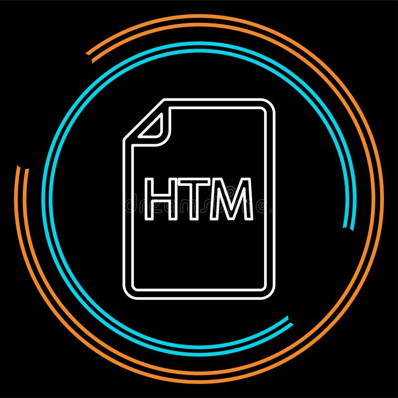 Download HTM Document Icon - Vector File Format Stock Vector ...