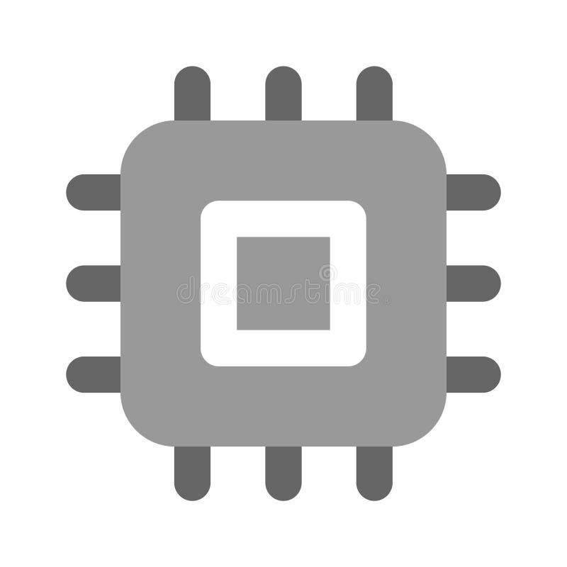 Download this Icon of Ai Processor, Microprocessor Vector Stock Vector - Illustration of circuit ...