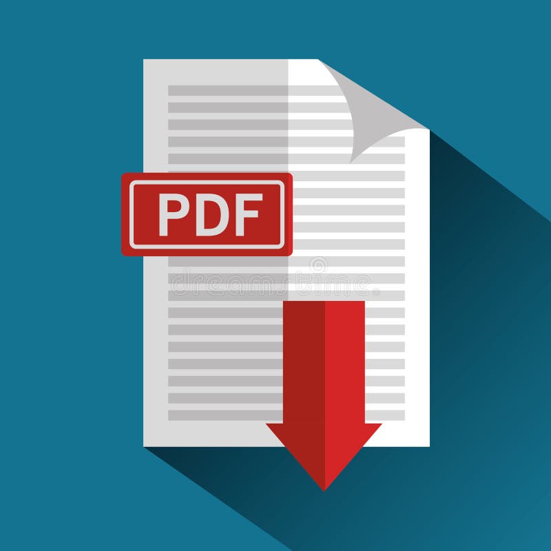 PDF File Document Icon. Download Pdf Button Stock Illustration ...