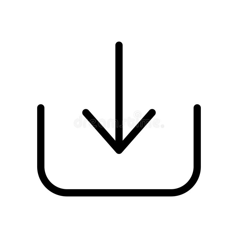 Download Icon, Download Button, Download Symbol for Mobile Application ...