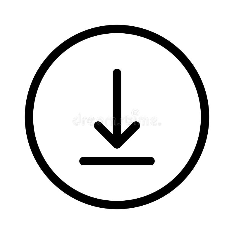 Download Icon, Download Button, Download Symbol for Mobile Application ...