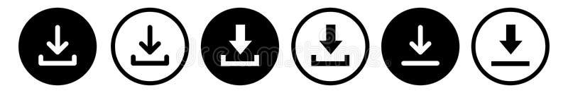 Download Icon Collection. Software Download Icon Stock Vector ...