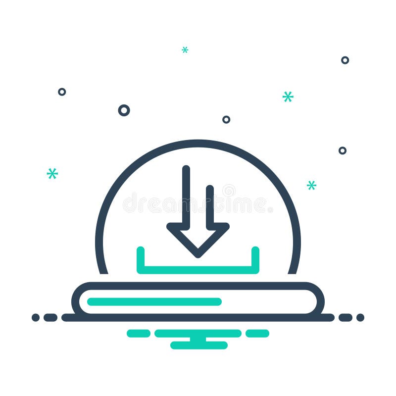 Mix Icon for Download, Initialize and Upload Stock Vector ...