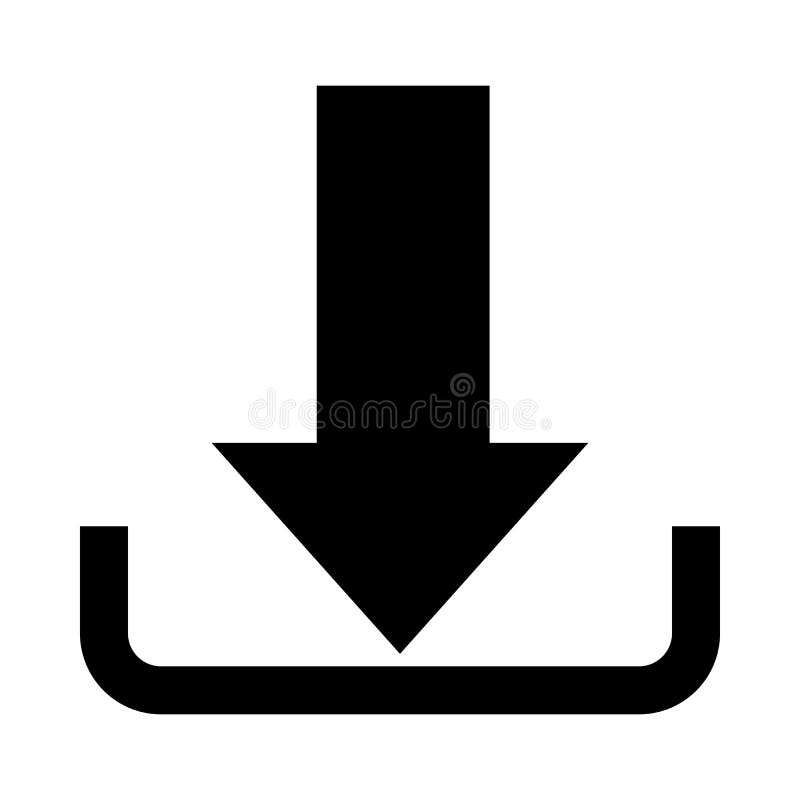 Download Icon stock vector. Illustration of pictogram - 146993499