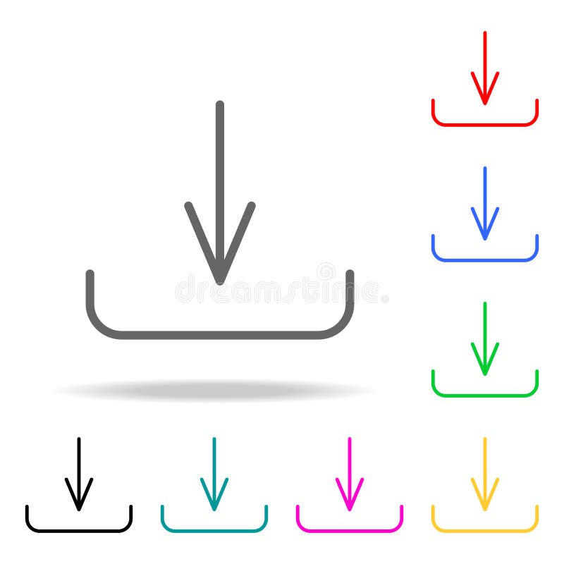 Download Icon. Elements in Multi Colored Icons for Mobile Concept and ...
