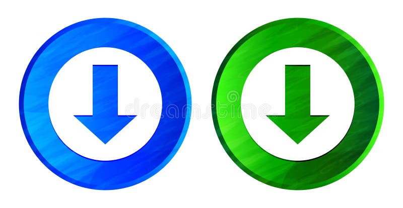 Download Icon Grunge Texture Round Button Set Illustration Stock ...